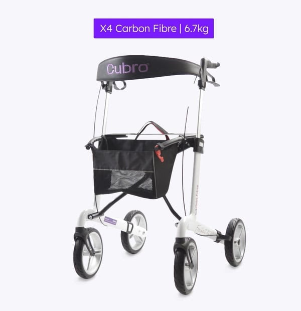 Walker Freiheit X4 Carbon Fibre RUBBER ALL TERRAIN WHEELS – Livingwell ...