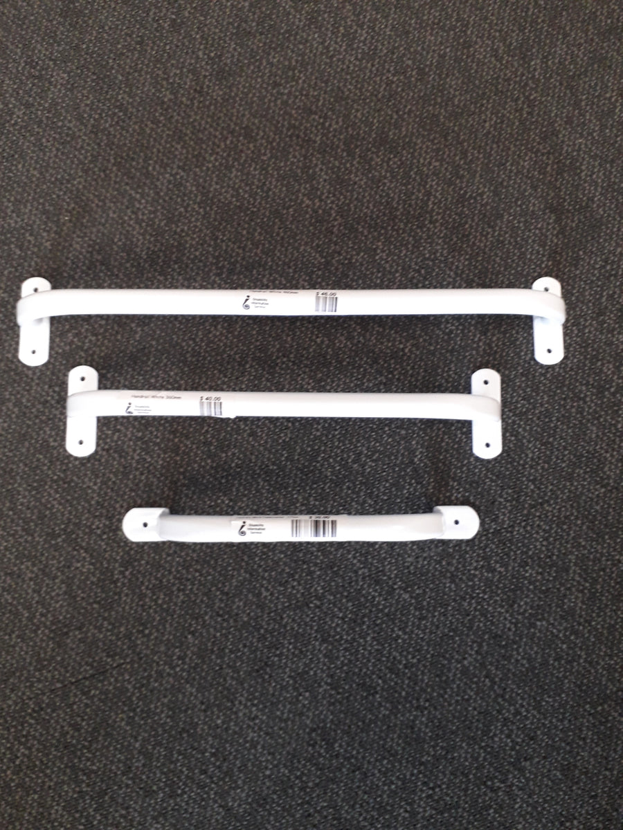 White Powder Coated Hand Rails – Livingwell Disability Resource Centre